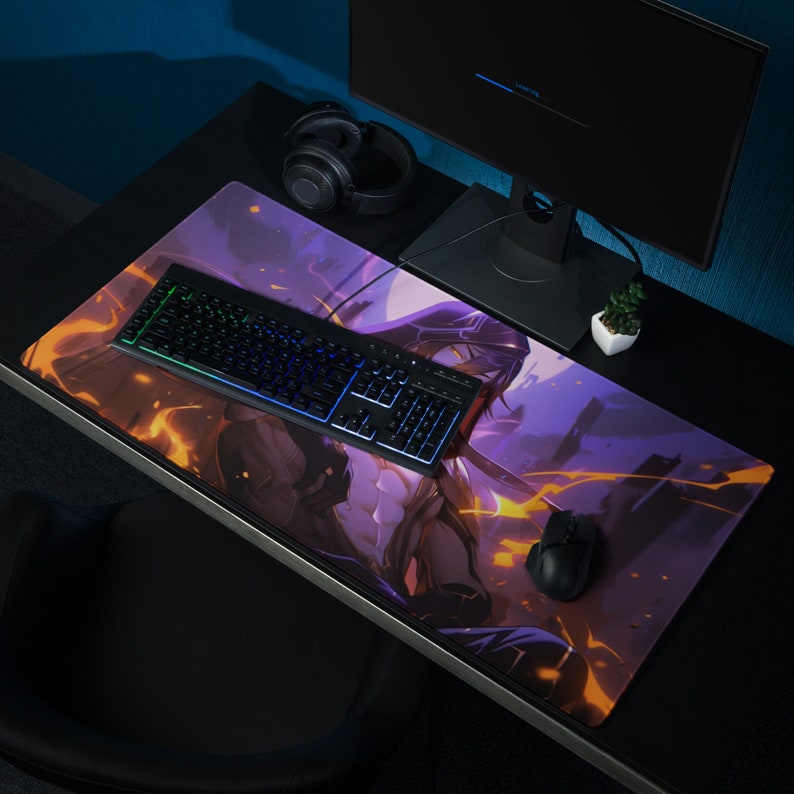 Archon Zhongli Fanart Gaming Mouse Pad - Etsy
