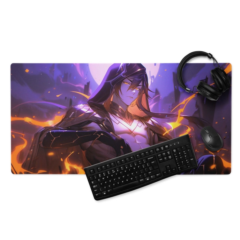 Archon Zhongli Fanart Gaming Mouse Pad - Etsy