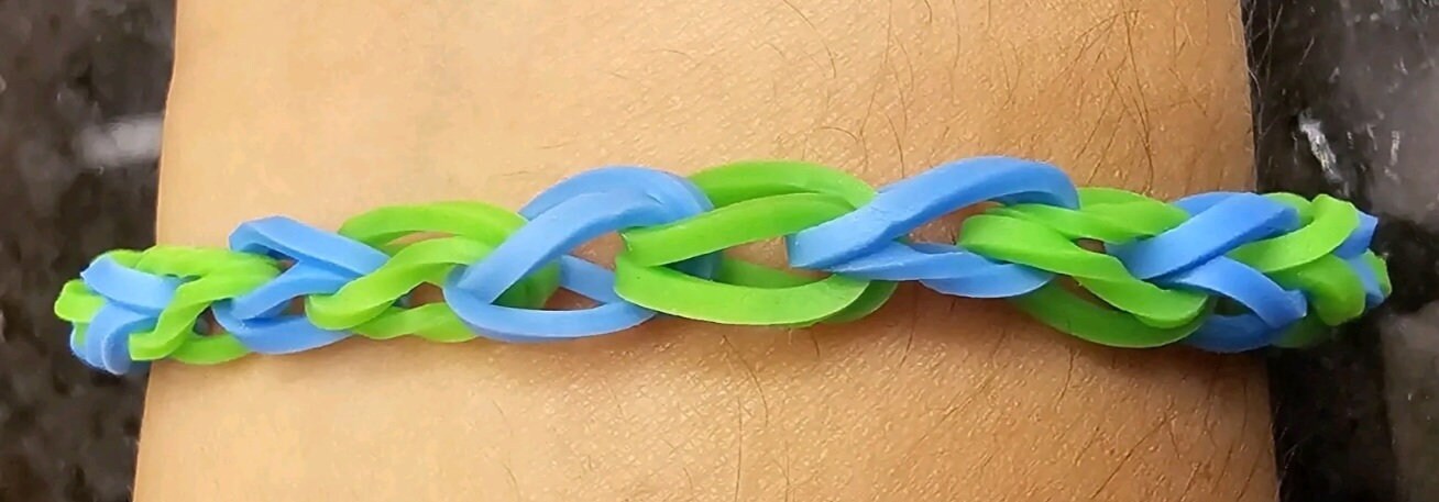 Loom Rubber Band Bracelet =》pick Your 2 Colors to Order - Etsy