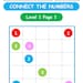 Numbers Dot Connect Game Worksheets - Etsy