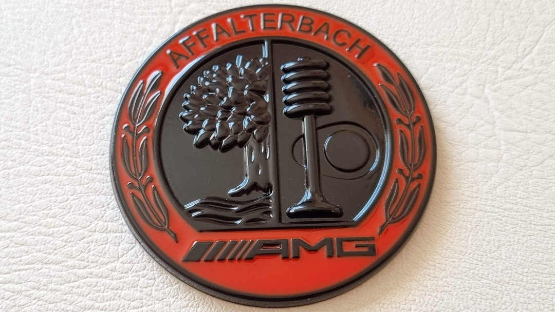 Amg Affalterbach Logo Badge 6.5 Cm Black and Red Emblem - Etsy
