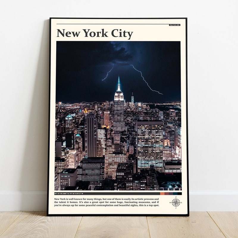 New York City Poster - Etsy