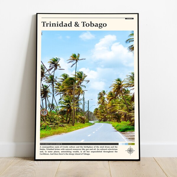 Trinidad Map Poster - Etsy