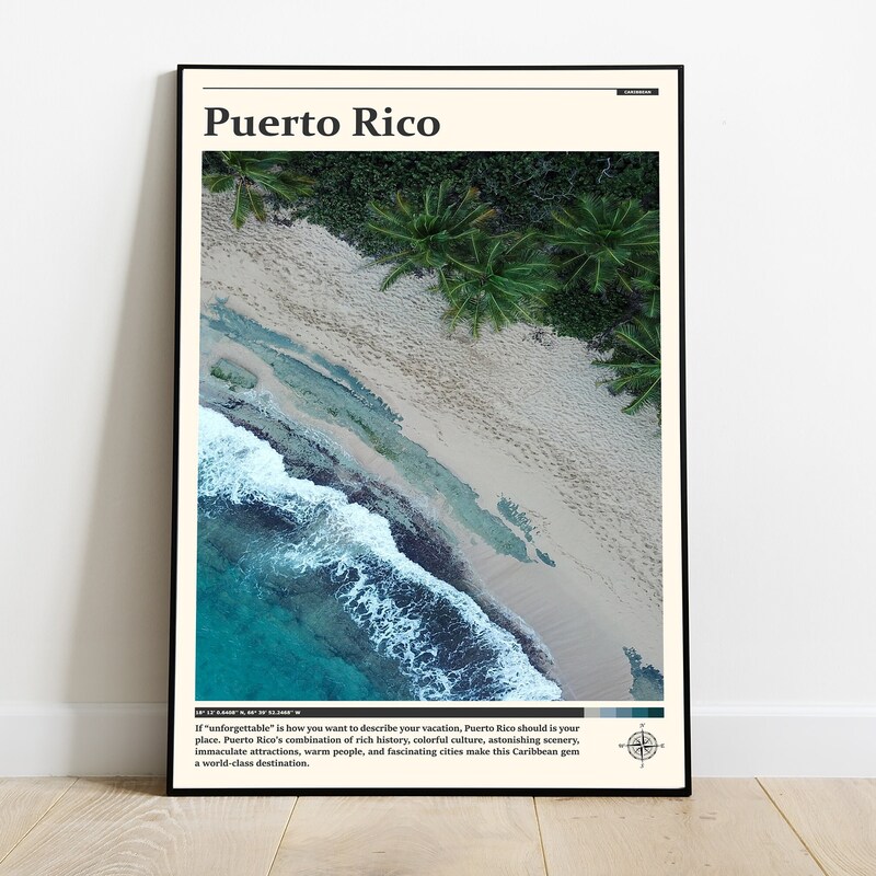 Puerto Rico Poster - Etsy