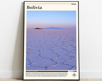 La Paz Bolivia Travel Wall Art Poster Print - Etsy