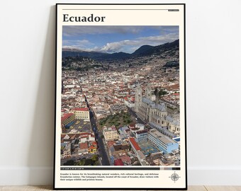 Ecuador Print, Ecuador Map, Ecuador Canvas, Ecuador Poster, Ecuador ...