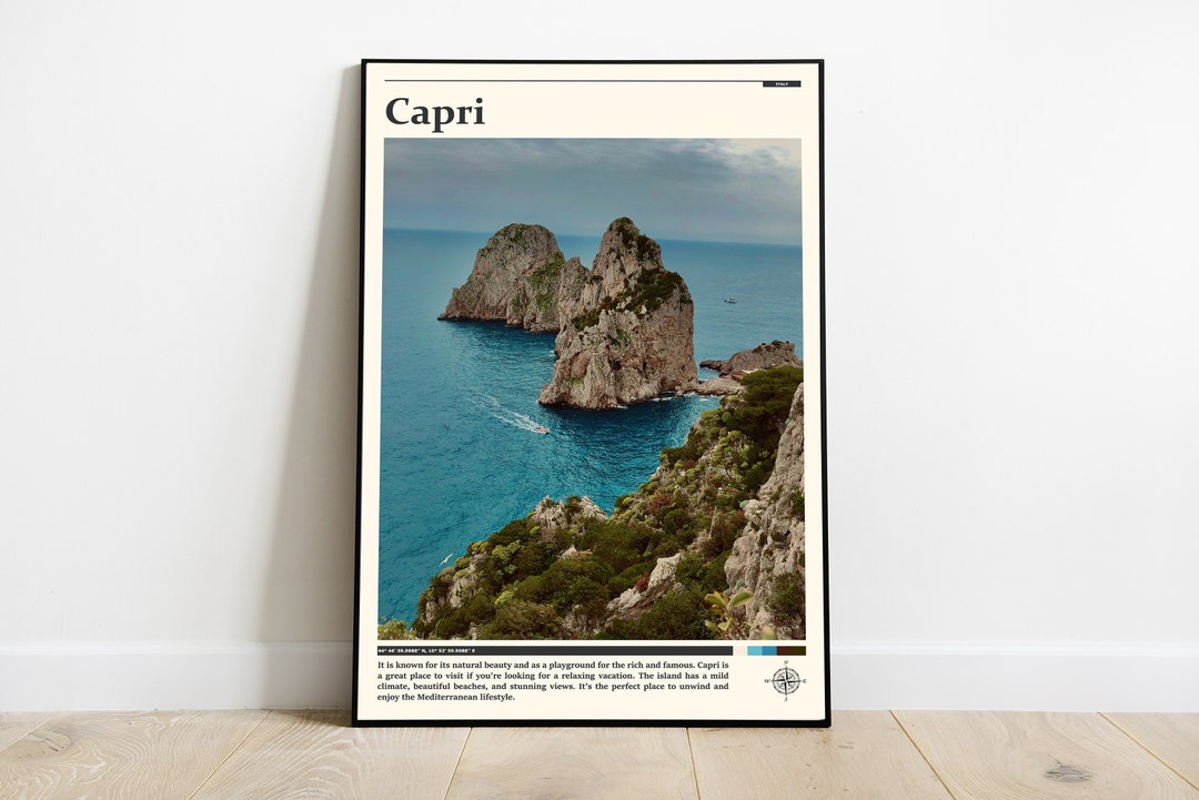 Capri Print / Capri Wall Art / Capri Poster / Capri Photo / Capri ...
