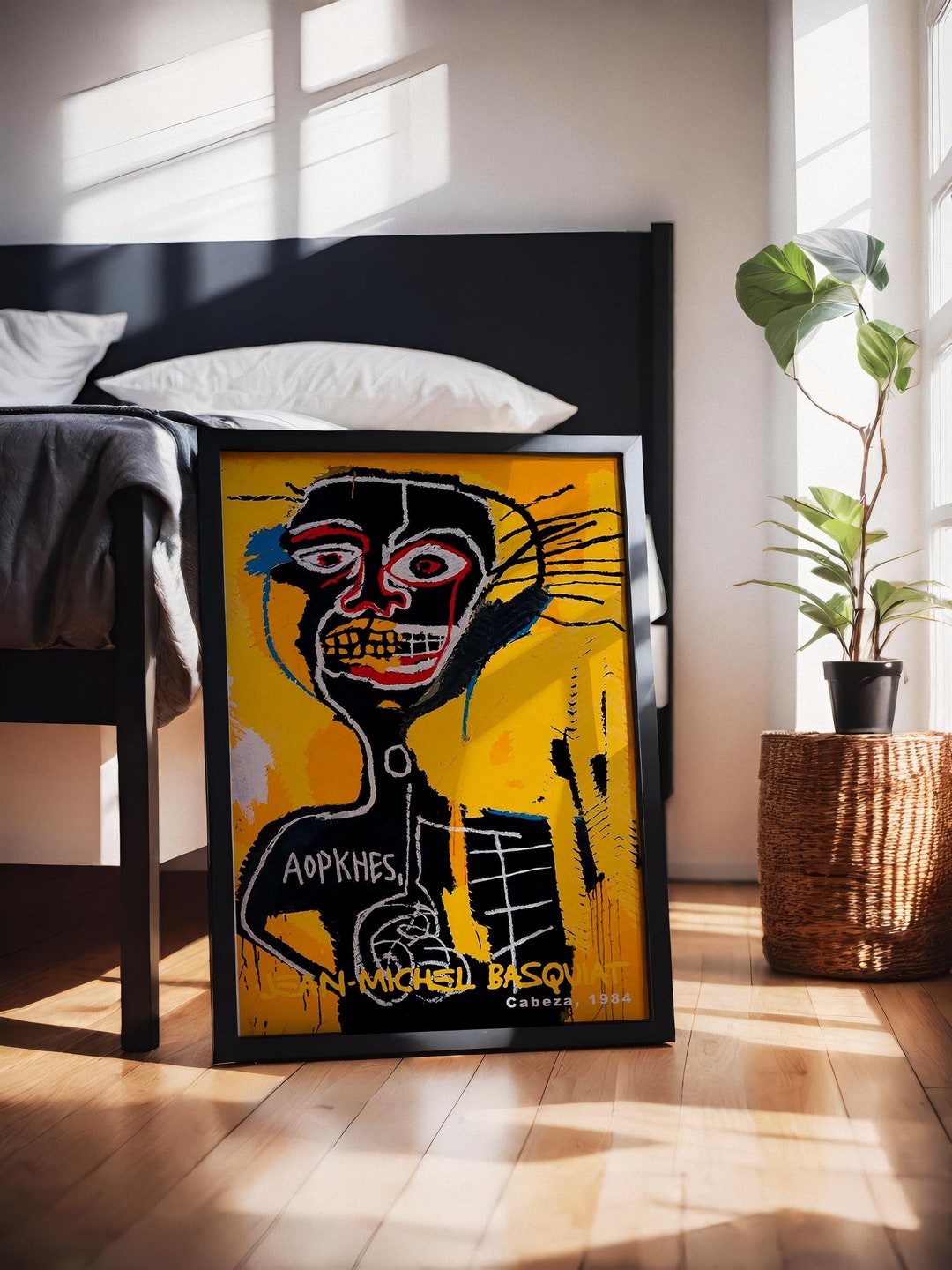 Jean Michel Basquiat Print / Jean Michel Basquiat Cabeza 1984 Poster ...