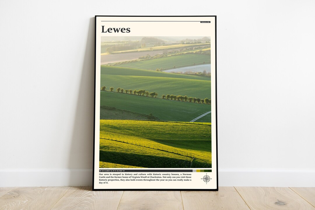 Lewes Print / Lewes Wall Art / Lewes Poster / Lewes Photo / Lewes ...