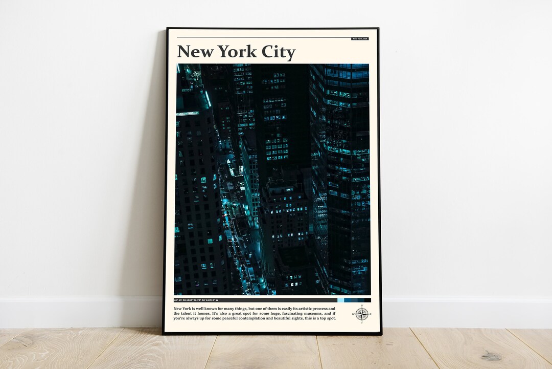 New York City Night / New York City Print / New York Wall Art / New ...