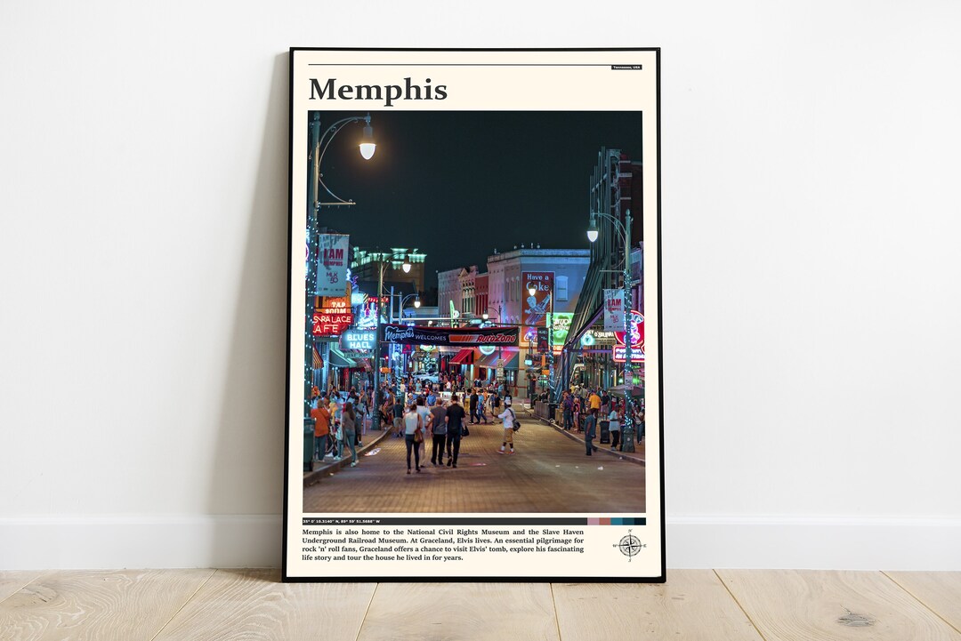 Memphis Print / Memphis Wall Art / Memphis Poster / Memphis Photo ...