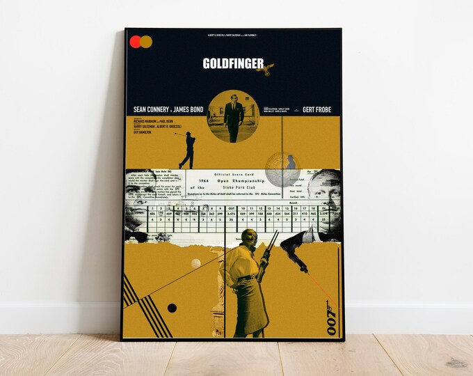 James Bond Wanted Posters Collection A3 A4 Size - Goldfinger, Blofeld ...