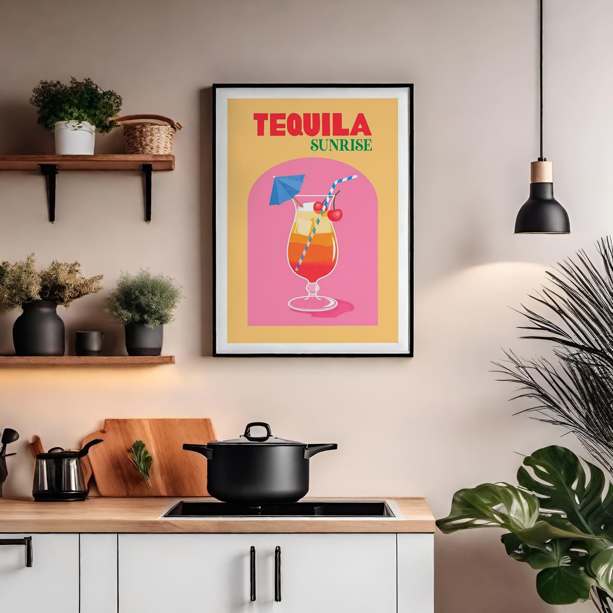 Tequila Print / Tequila Chart / Tequila Wall Art / Kitchen Art ...