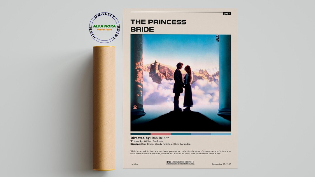 The Princess Bride Poster - the Princess Bride Movie Print - Minimalist ...
