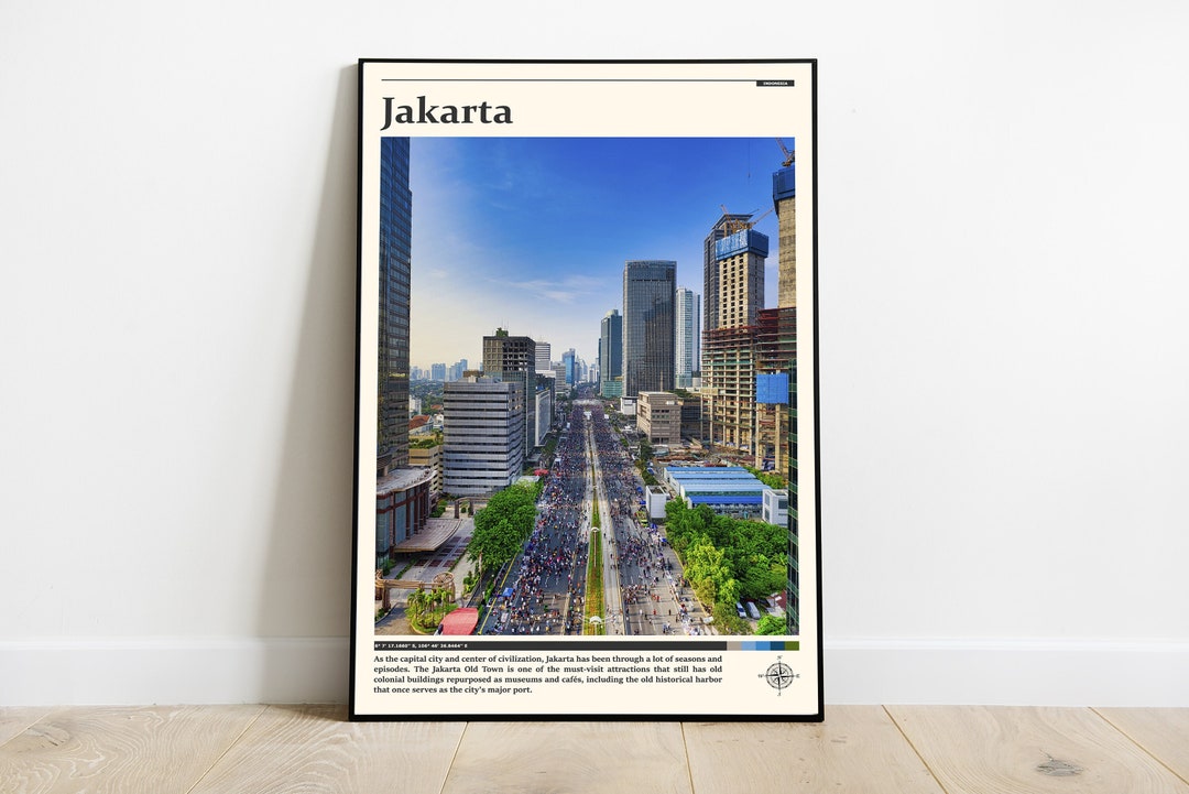 Jakarta Print / Jakarta Wall Art / Jakarta Poster / Jakarta Photo ...