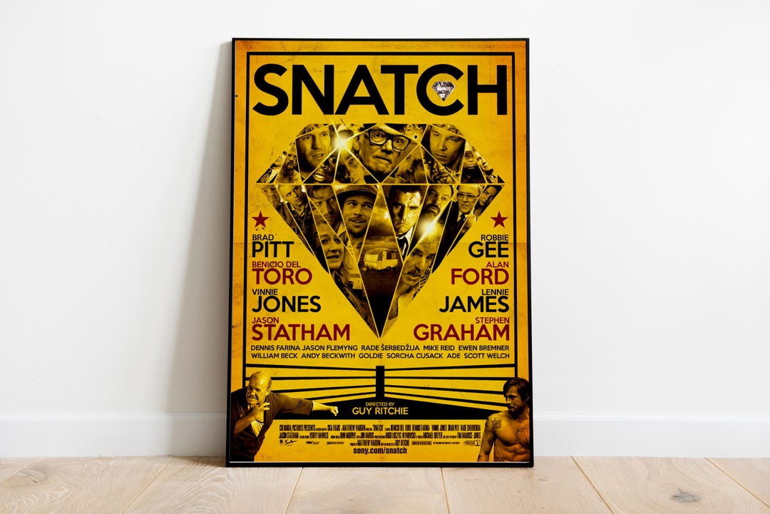 Snatch Poster | Guy Ritchie | Minimalist Movie Poster | Vintage Retro ...