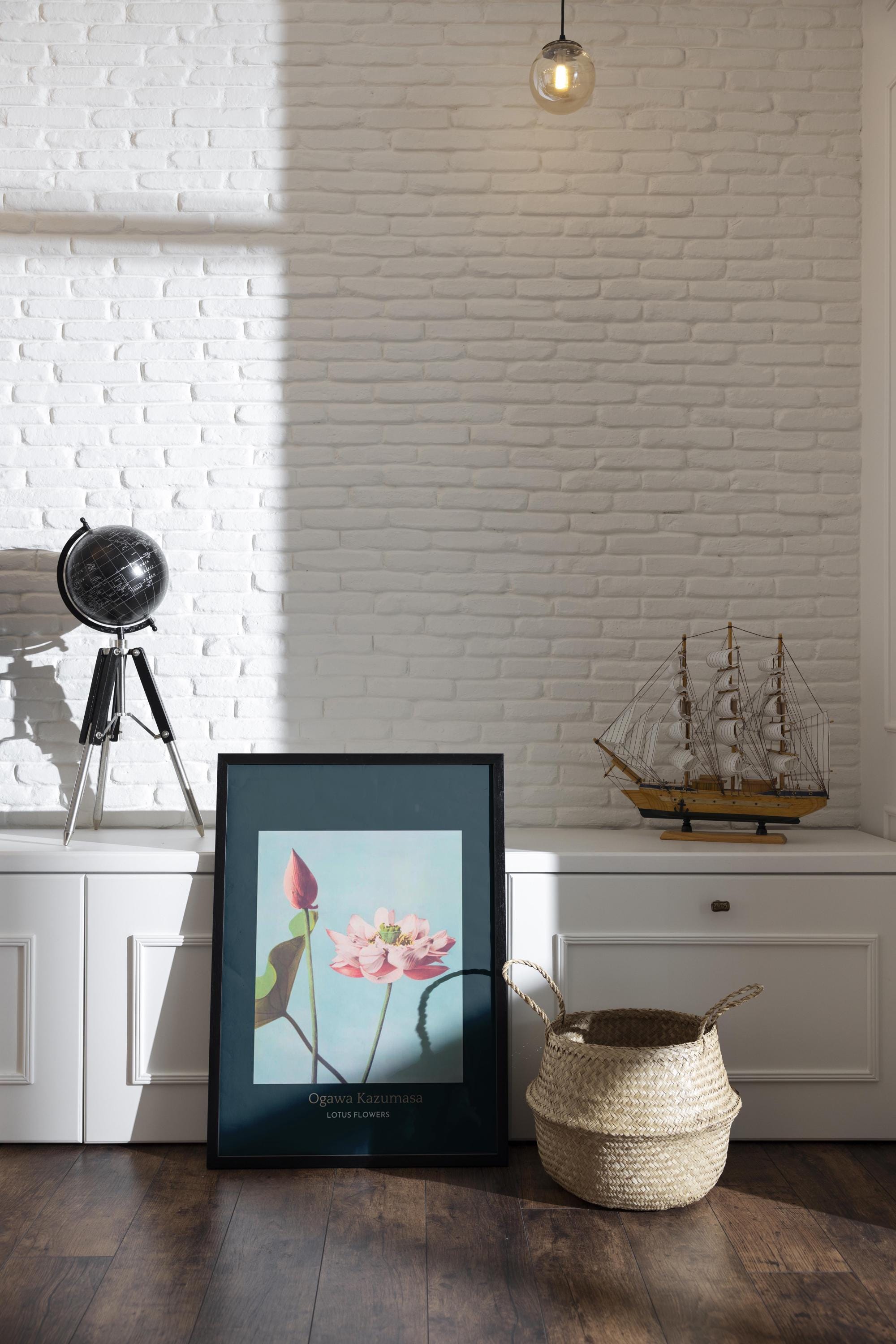 Japanese Ogawa Kazumasa Lotus Flowers Poster / Japanese Flowers Print ...