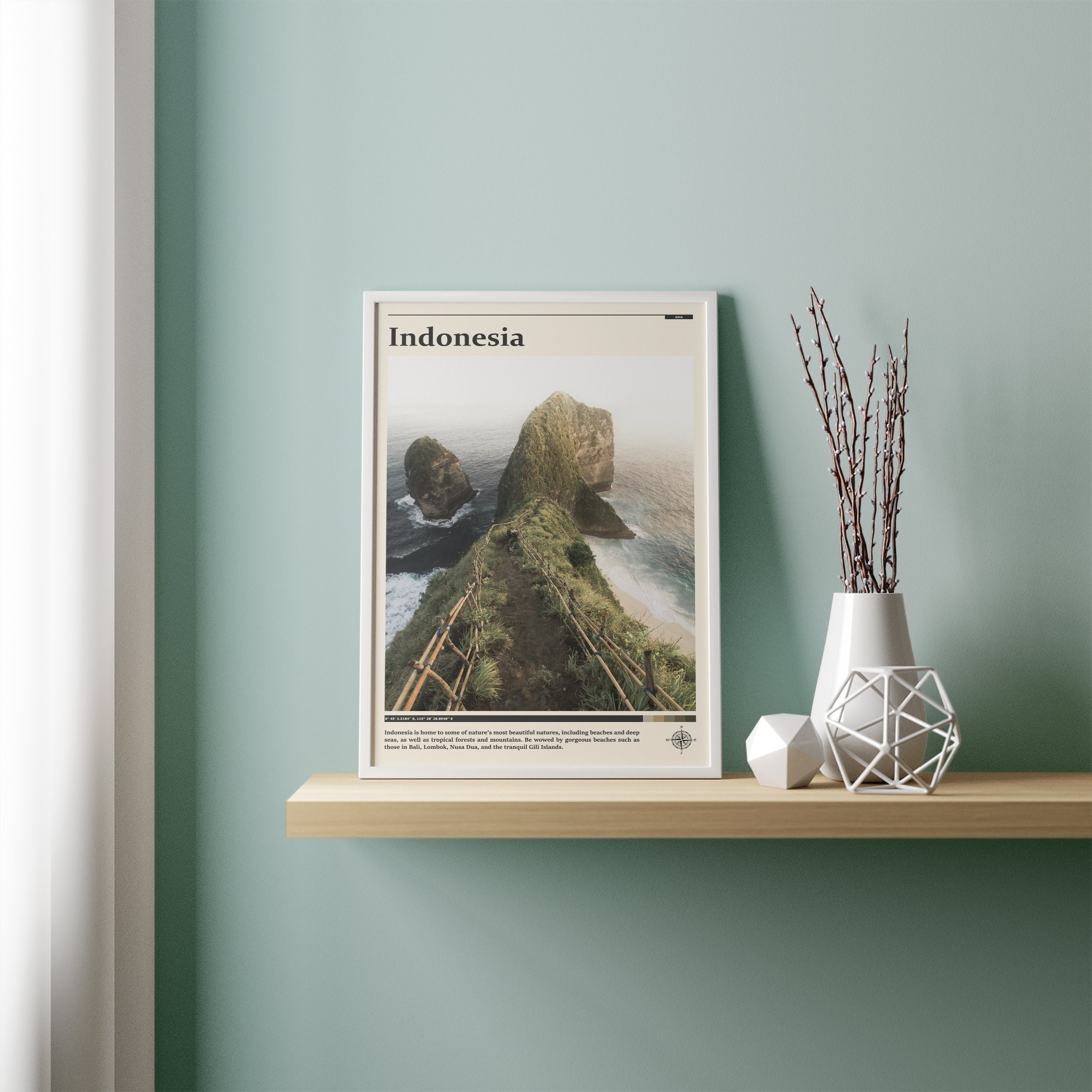 Indonesia Print / Indonesia Wall Art / Indonesia Poster / Indonesia ...