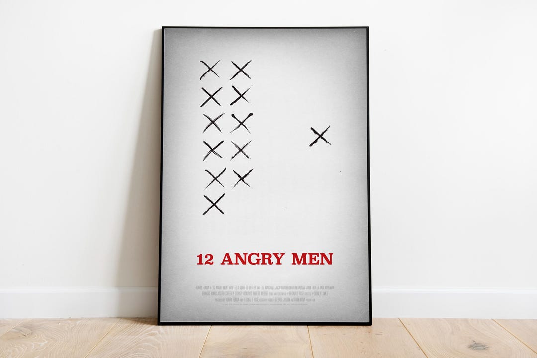 12 Angry Men Poster | 12 Angry Men | Minimalist Movie Poster | Vintage ...