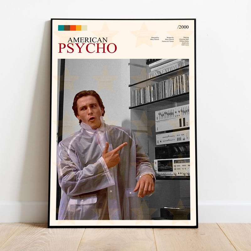 American Psycho Poster - Etsy