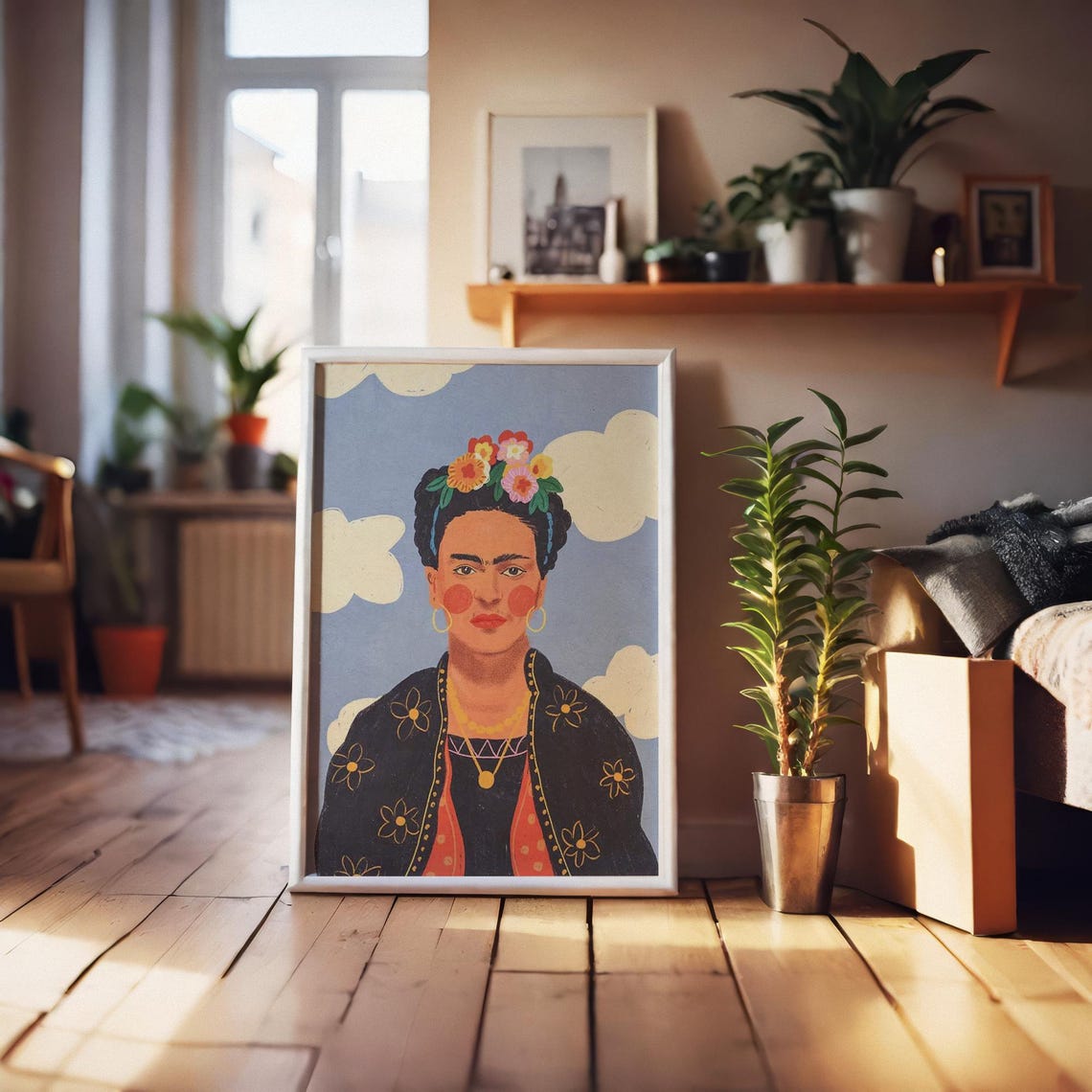 Frida Kahlo Print / Frida Kahlo Wall Art / Frida Kahlo Artwork / Frida ...