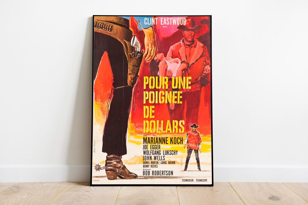 A Fistful of Dollars Poster | Vintage Movie Art Print - Etsy