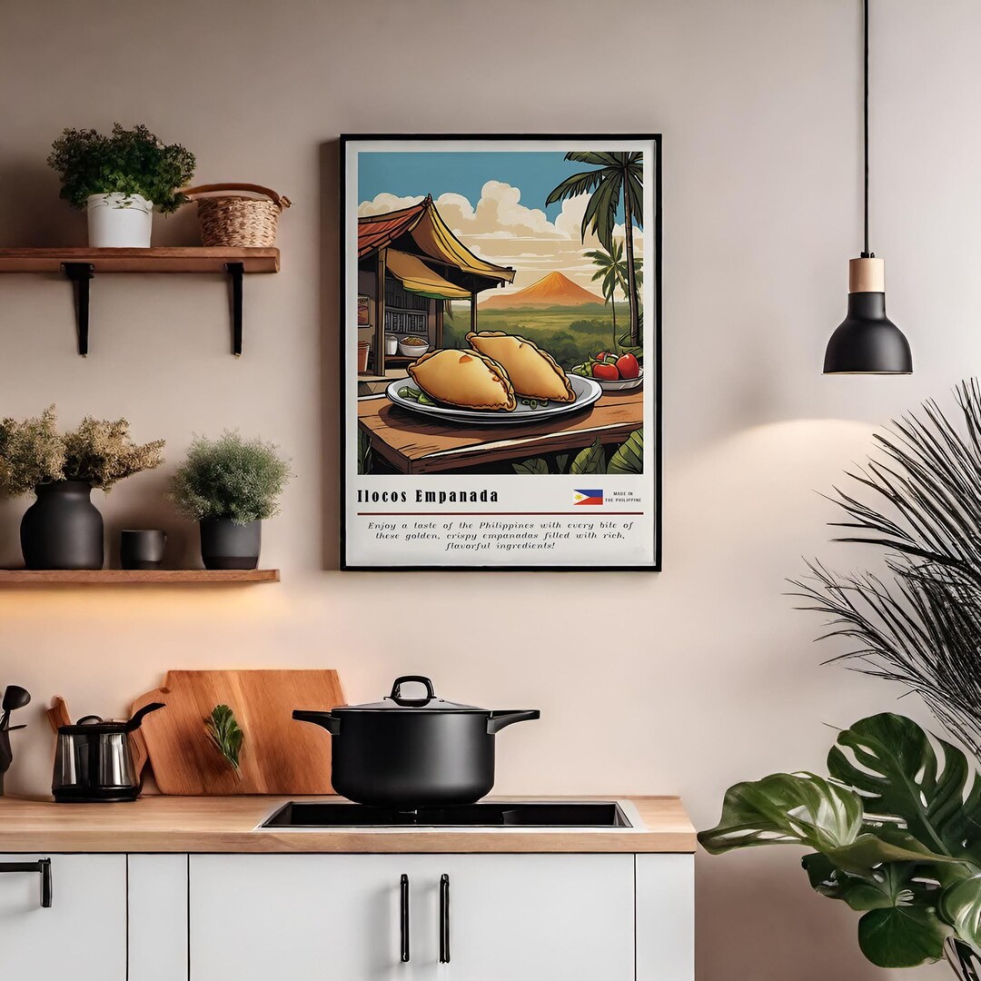 Ilocos Empanada Food Poster / Philippines Travel Poster / Philippines ...