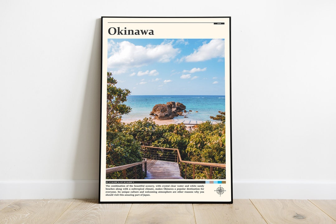Okinawa Island Print / Okinawa Wall Art / Okinawa Poster / Okinawa ...