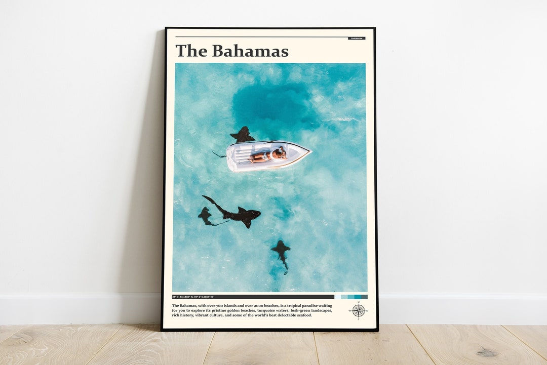 The Bahamas Print / the Bahamas Art / the Bahamas Poster / the Bahamas ...