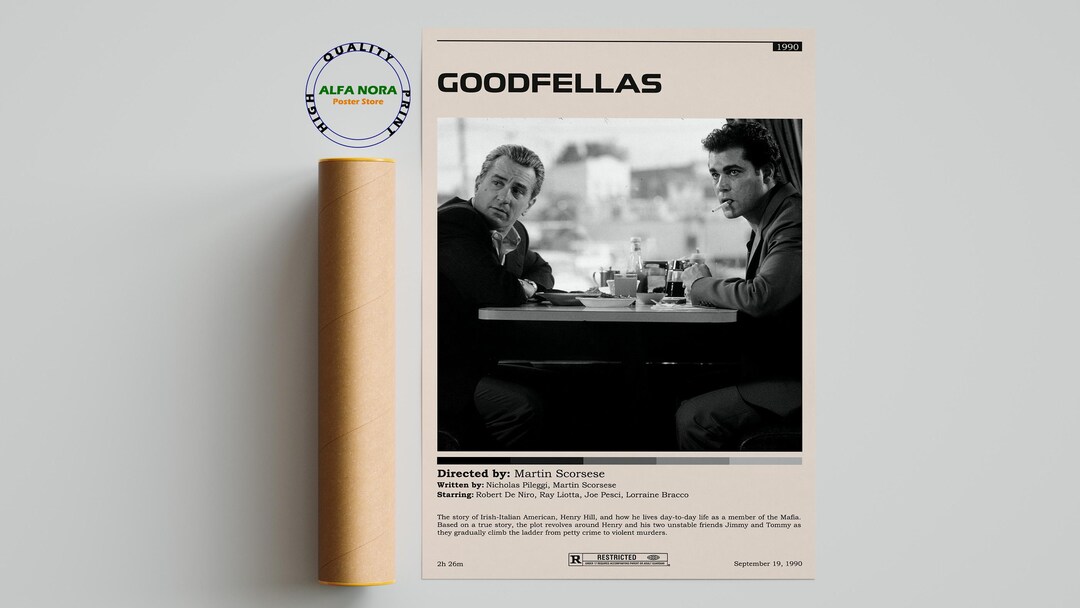 Goodfellas Poster - Martin Scorsese - Minimalist Movie Poster - Vintage ...