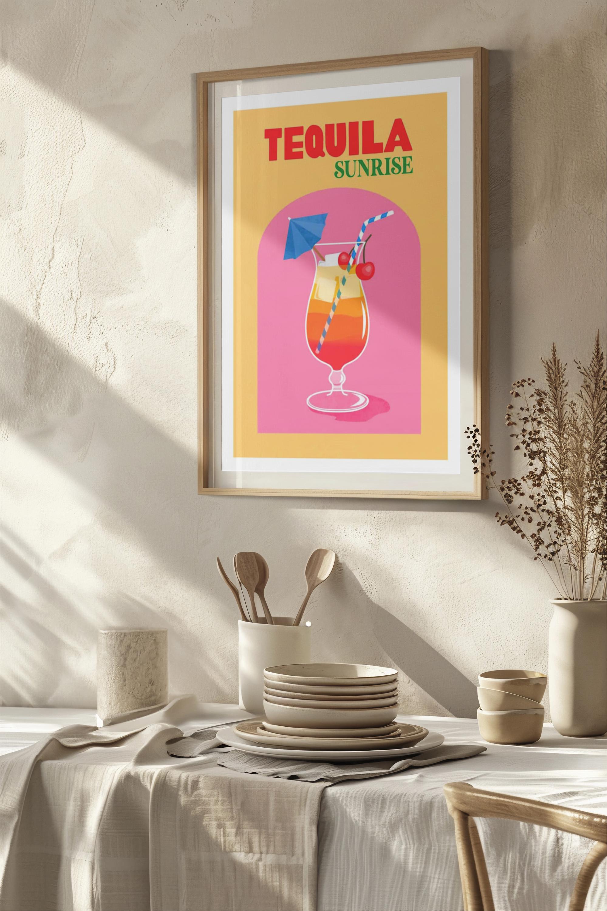 Tequila Print / Tequila Chart / Tequila Wall Art / Kitchen Art ...