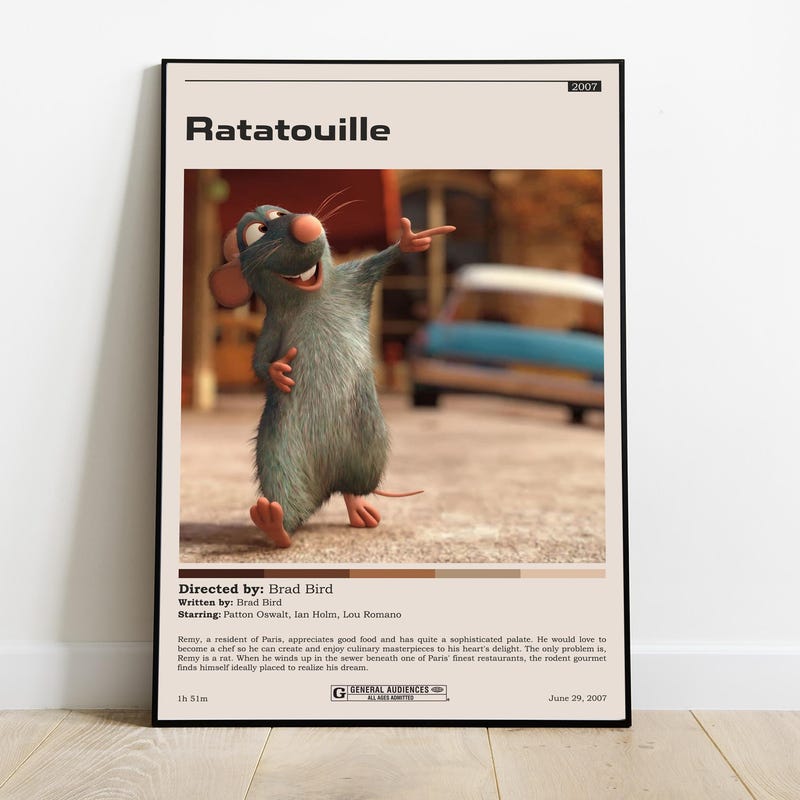 Ratatouille Poster - Etsy