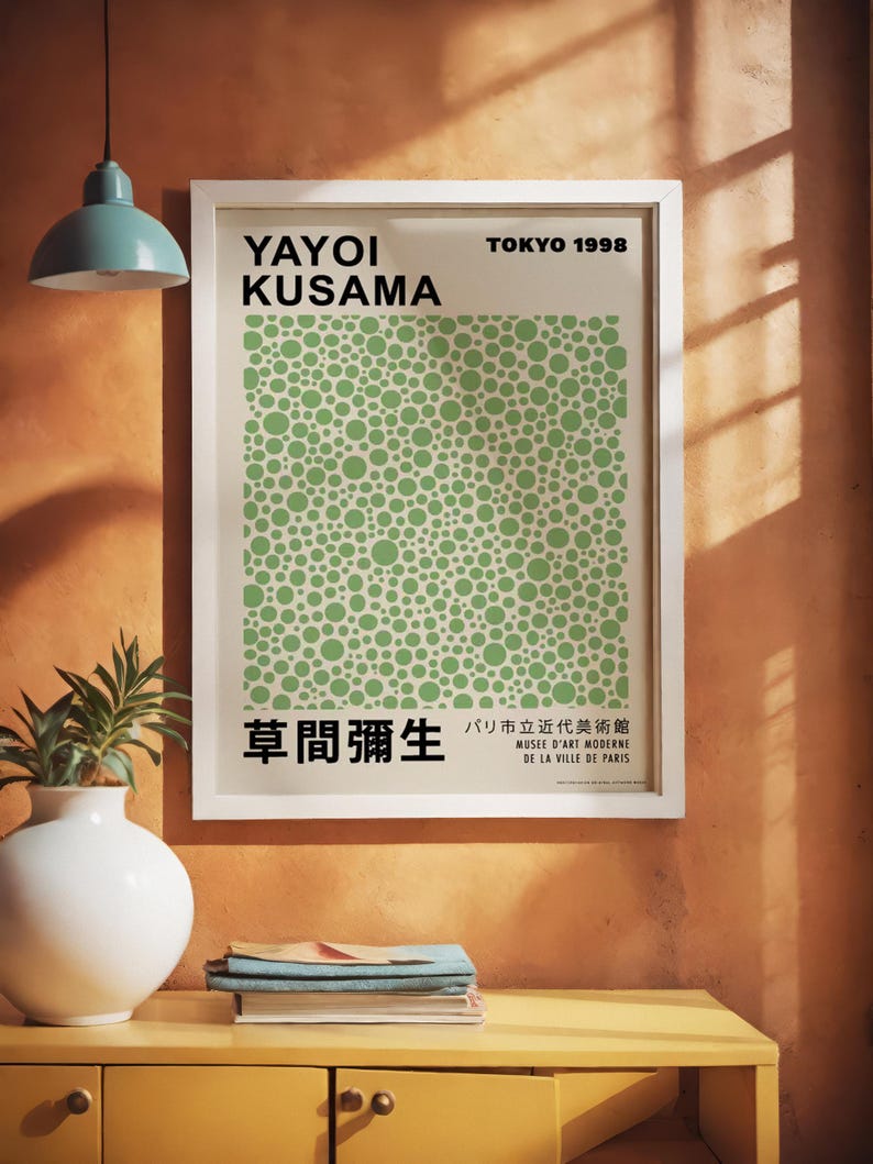 Yayoi Kusama Poster, Yayoi Kusama Print, Exhibition Poster, Printable ...