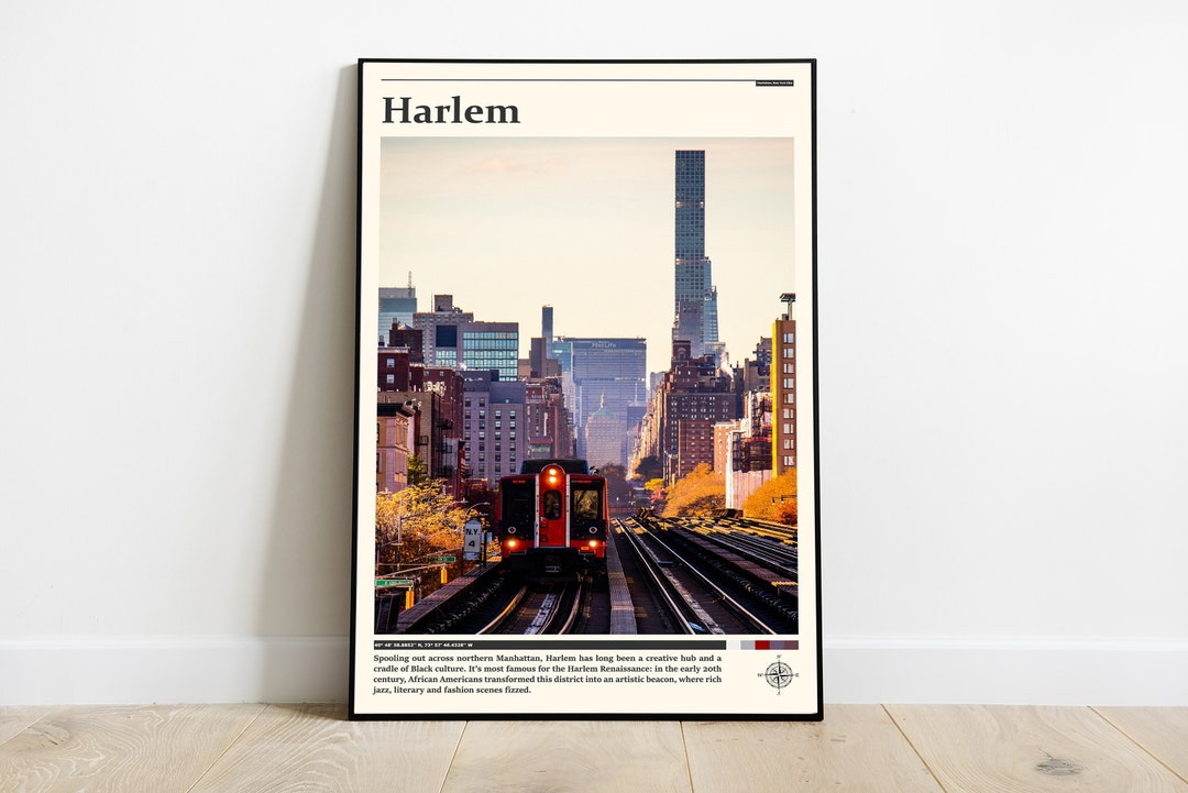 Harlem Print / Harlem Wall Art / Harlem Poster / Harlem Photo / Harlem ...