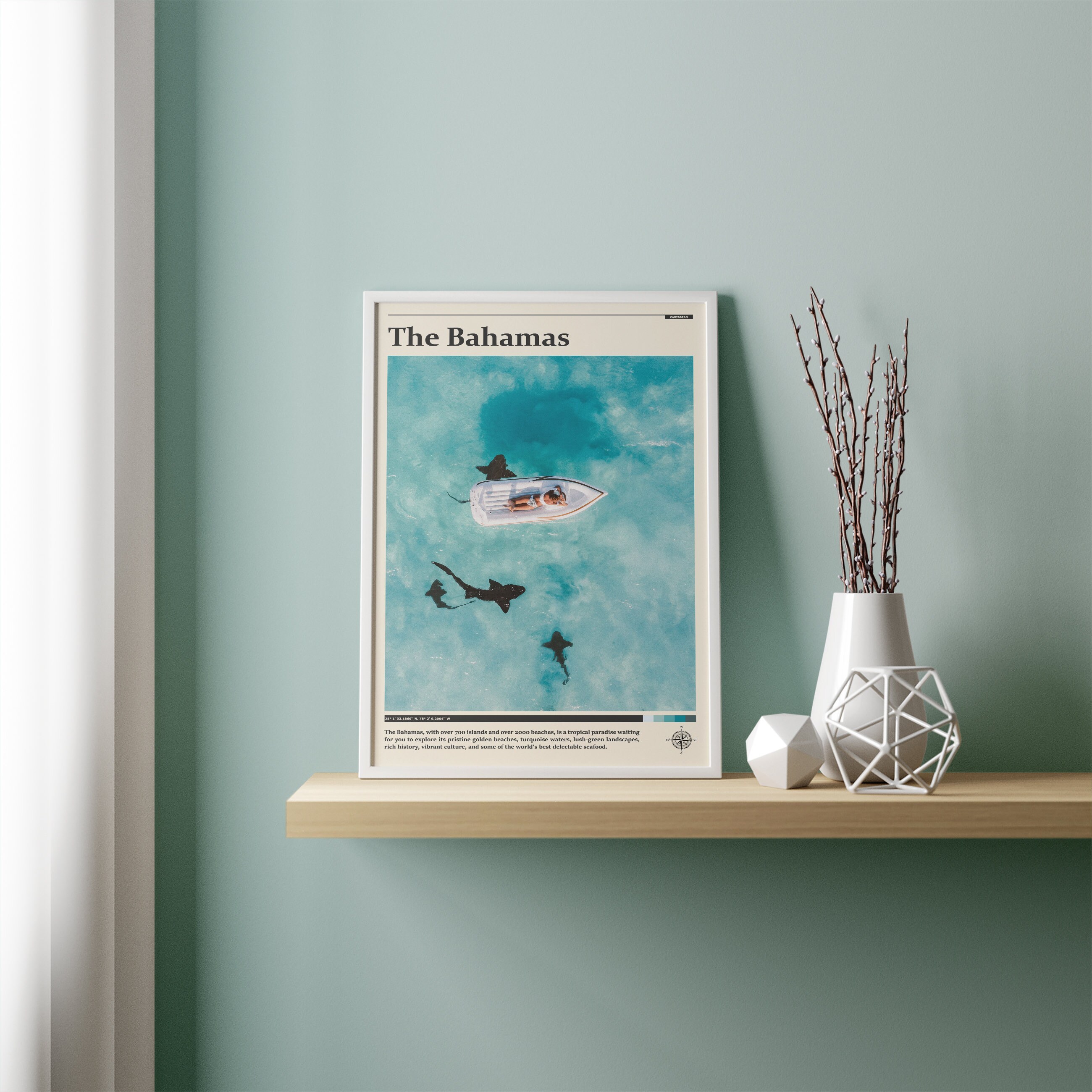 The Bahamas Print / the Bahamas Art / the Bahamas Poster / the Bahamas ...