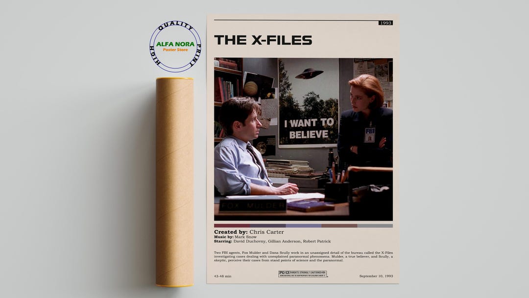 The X Files | the X Files Poster | Minimalist Tv Series Poster ...