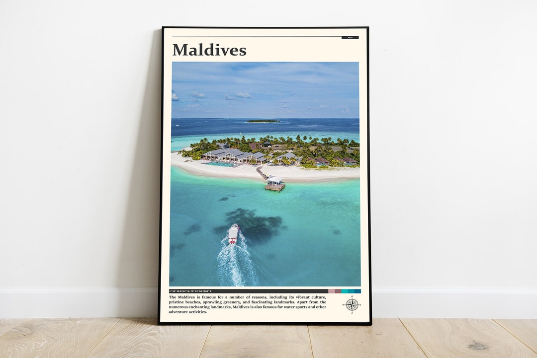 Maldives Print / Maldives Wall Art / Maldives Poster / Maldives Photo ...