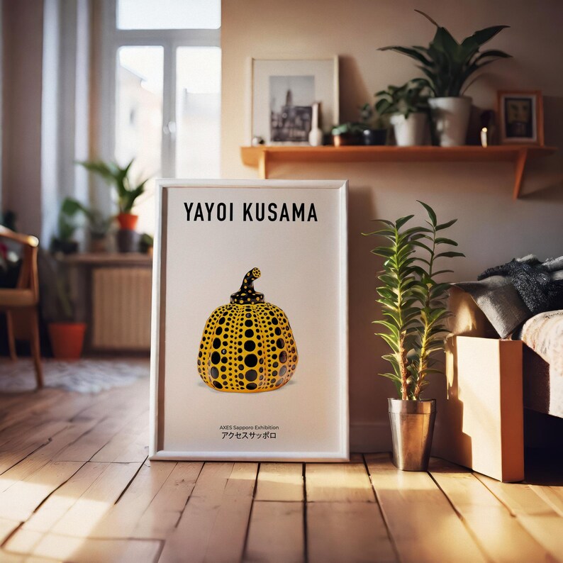 Yayoi Kusama Poster / Yayoi Kusama Print / Exhibition Poster ...