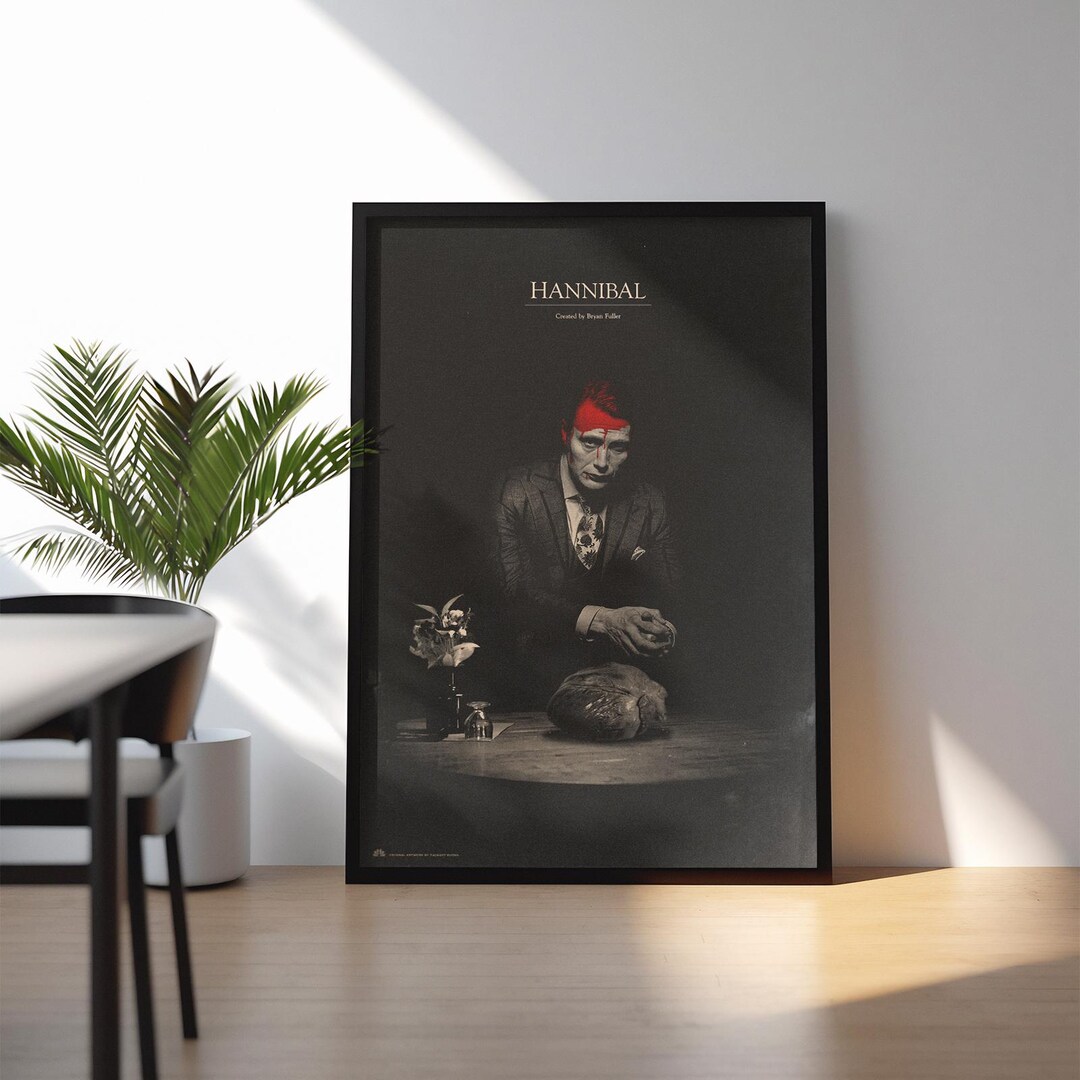 Hannibal Poster Hannibal Lecter Minimalist Tv Series Poster Vintage ...