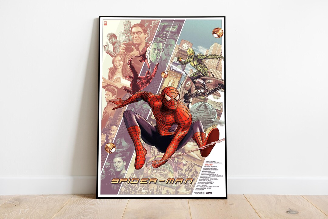 Spiderman Poster Spiderman Marvel Print Custom Poster Minimalist Movie ...