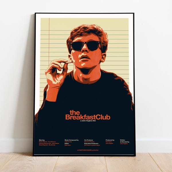 The Breakfast Club Poster - Etsy