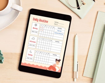 Printable Daily Routine Planner - Etsy
