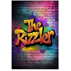 The Rizzler Urban Graffiti Poster. Street Style Wall Art. Teen, Youth ...