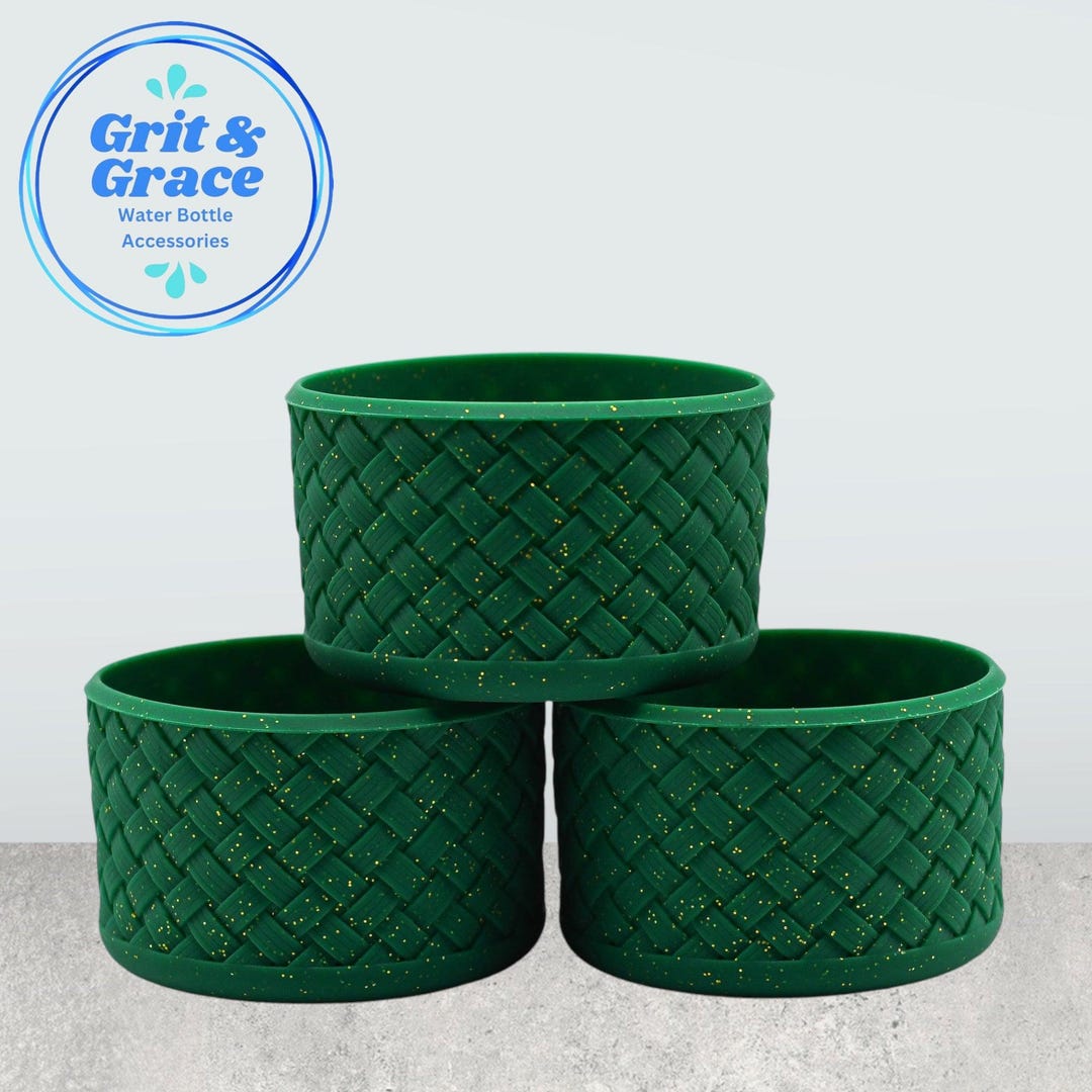 Basketweave Forest Green Glitter Boot - Etsy