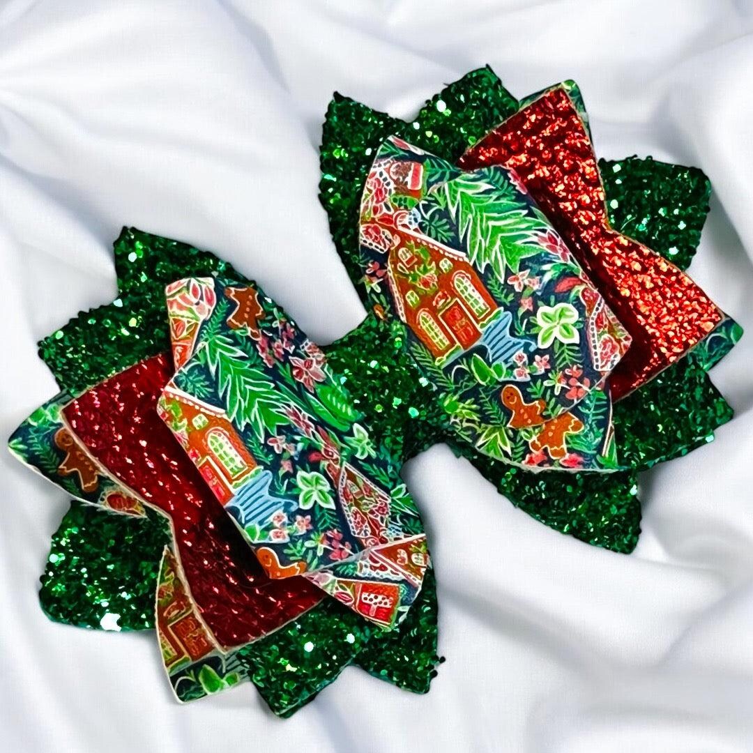 Luxe Gingerbread House Bow - Etsy