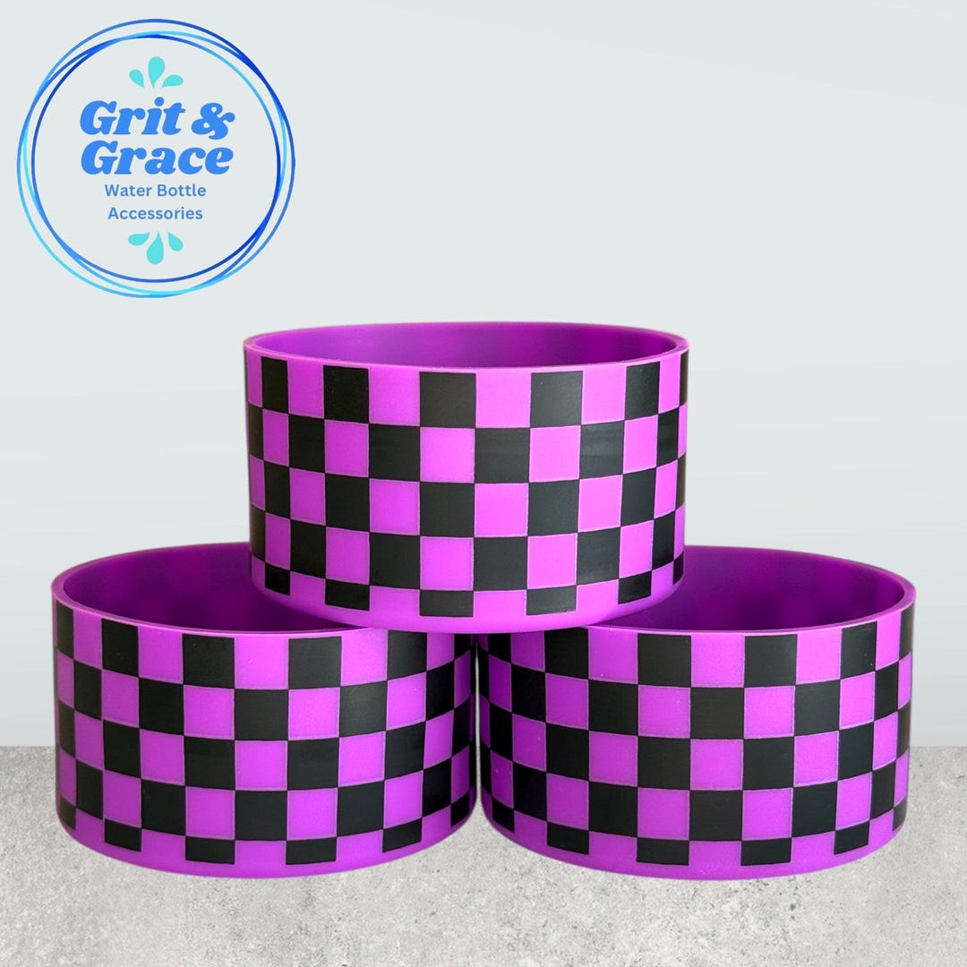 Neon Purple Checker Boot - Etsy