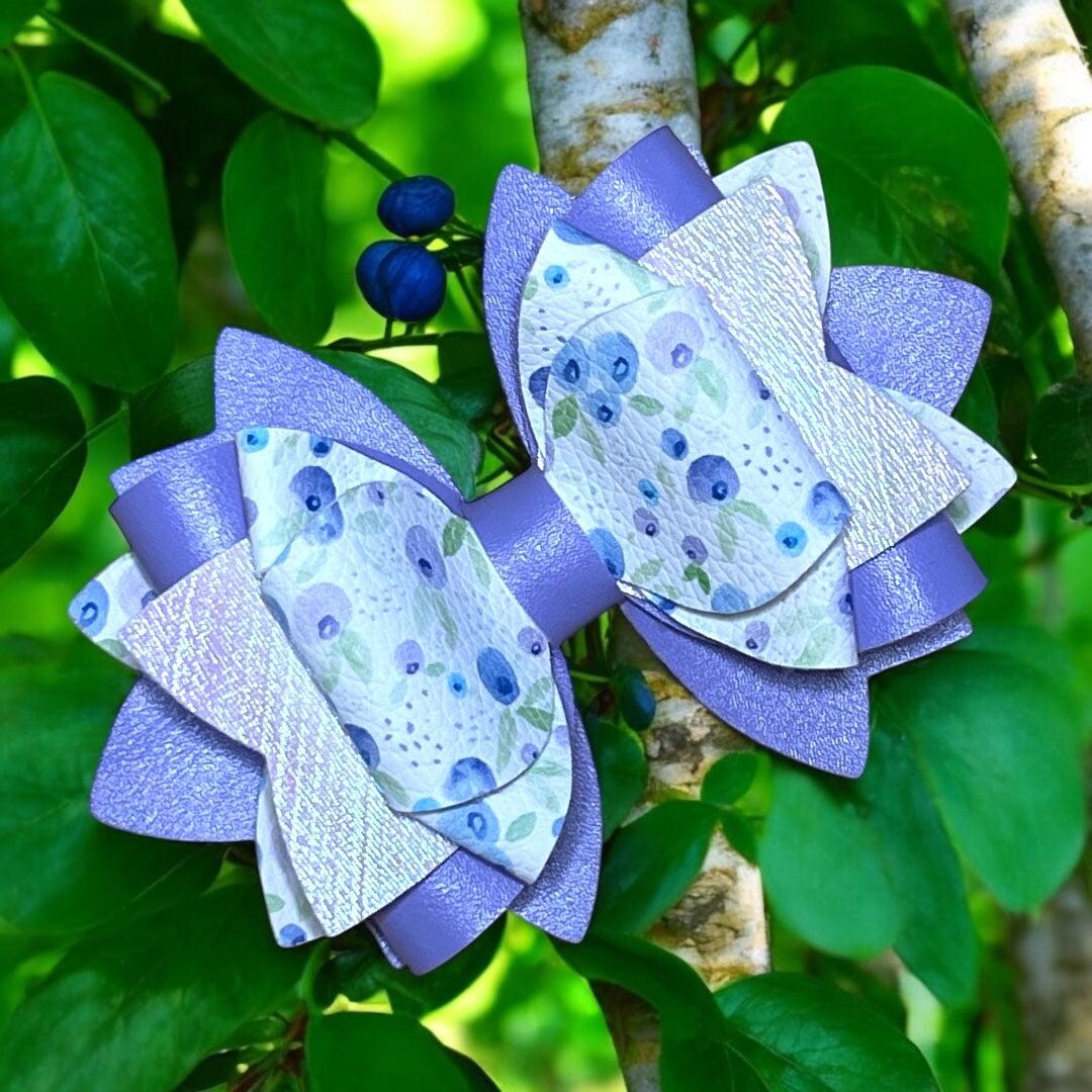 Periwinkle Blueberry Bow - Etsy