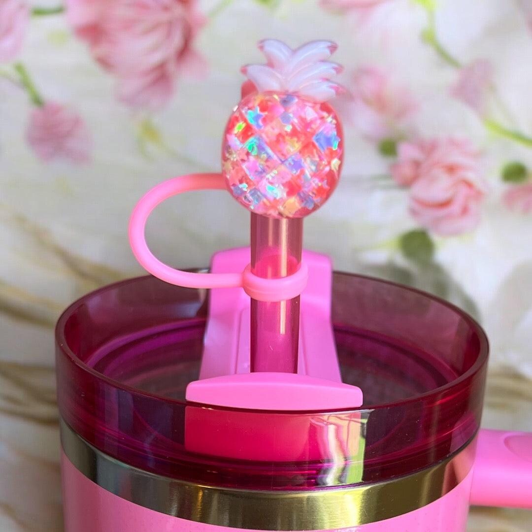 Glitter Pineapple Straw Topper - Etsy