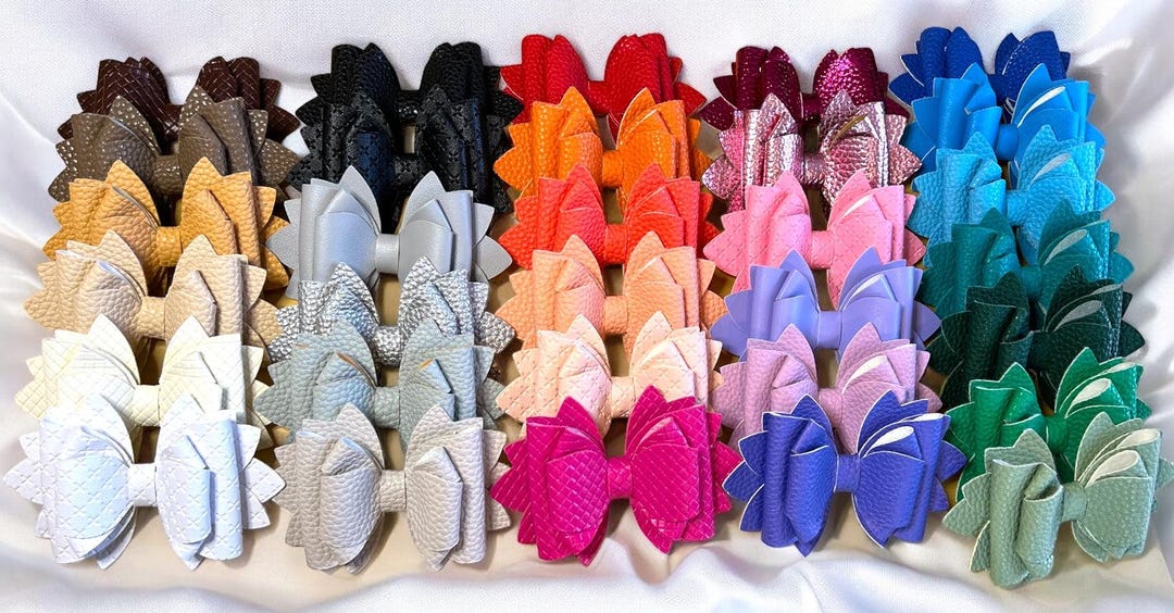 Solid Color Bow - Etsy