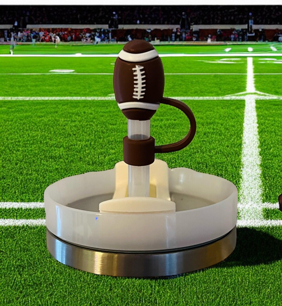 Football Straw Topper - Etsy